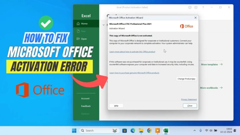 Fix “This Copy of Microsoft Office Is Not Activated” - Techy Druid